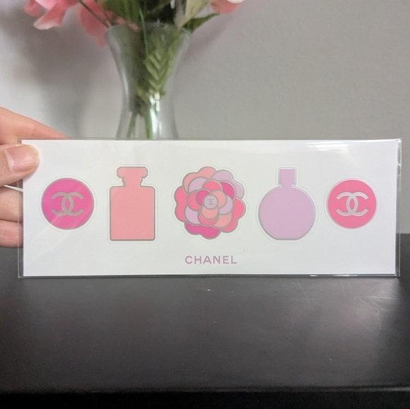 CHANEL | Accessories | Chanel Pink Sticker Set | Poshmark